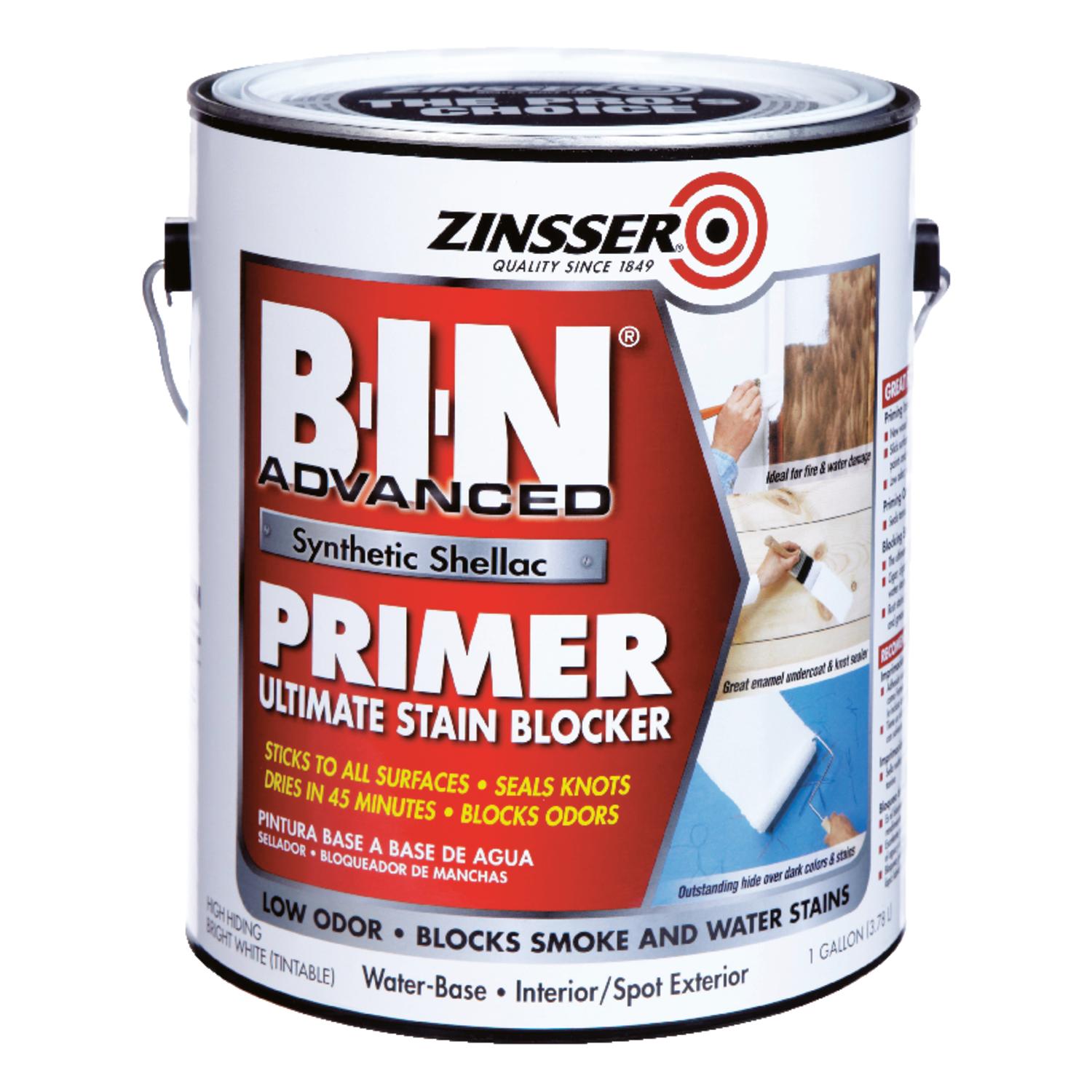 Zinsser BIN Advanced White Shellac-Based Primer 1 gal - Ace Hardware