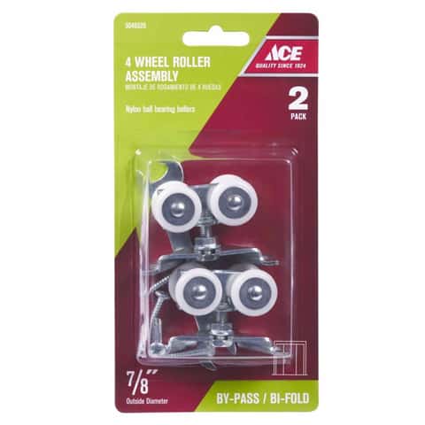 Ace Silver Plastic/Steel Roller Assembly 2 pc - Ace Hardware