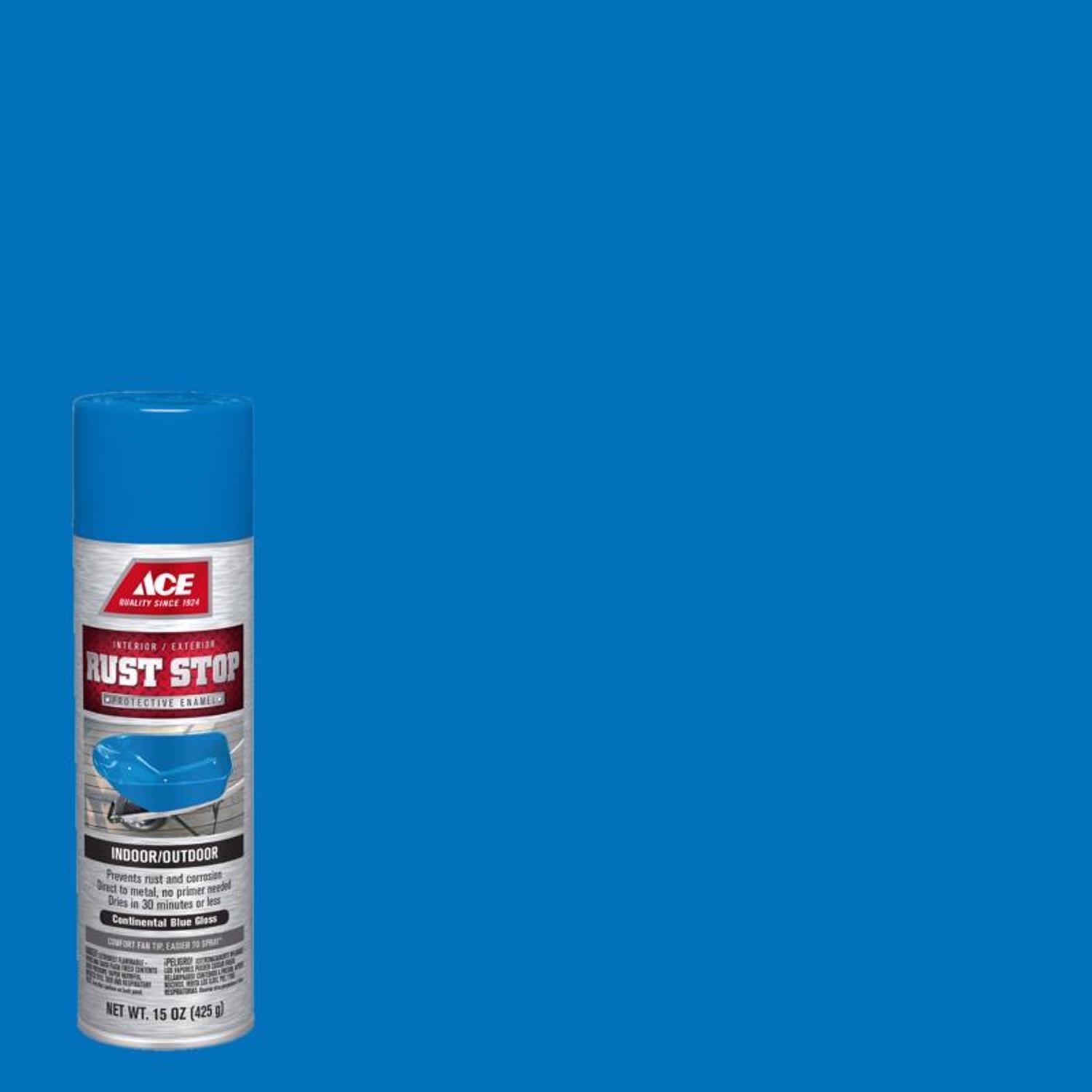 Ace Rust Stop Gloss Continental Blue Protective Enamel Spray Paint 15 ...