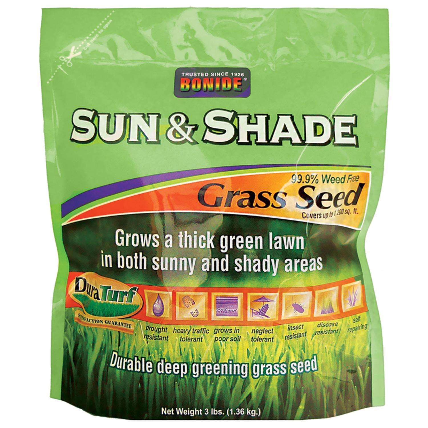 Bonide DuraTurf Mixed Sun or Shade Grass Seed 3 lb - Ace Hardware