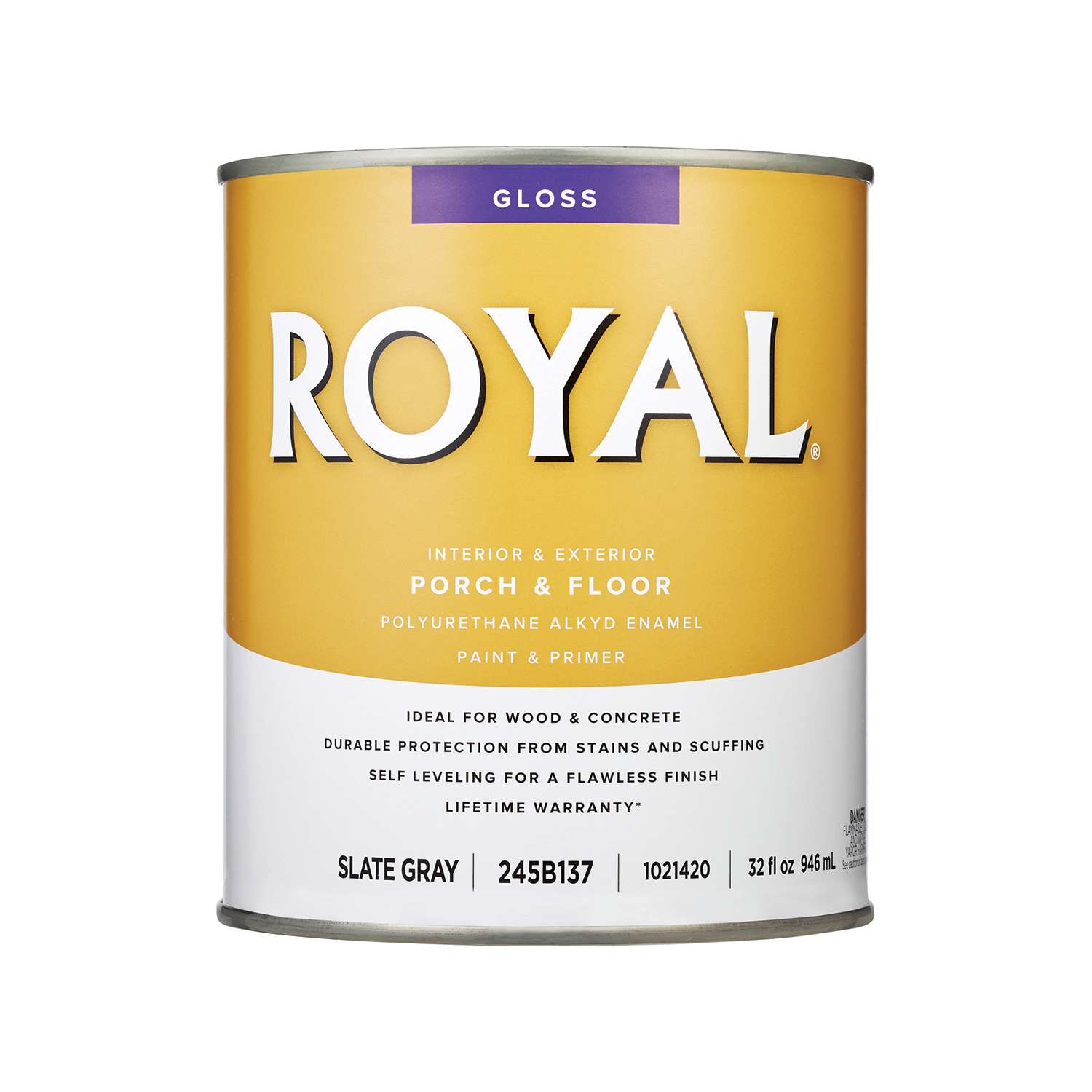 Royal Gloss Slate Gray Porch & Floor Alkyd Enamel 1 qt - Ace Hardware