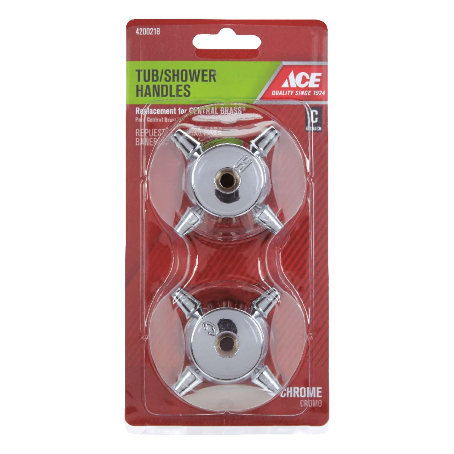Ace For Central Brass Chrome Tub and Shower Faucet Handles - Ace Hardware