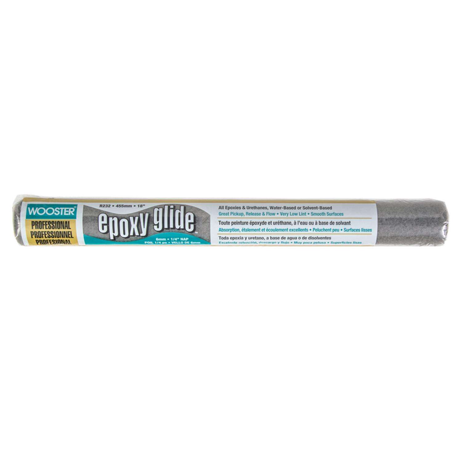 Wooster Epoxy Glide Fabric 18 in. W X 1/4 in. Regular Paint Roller ...
