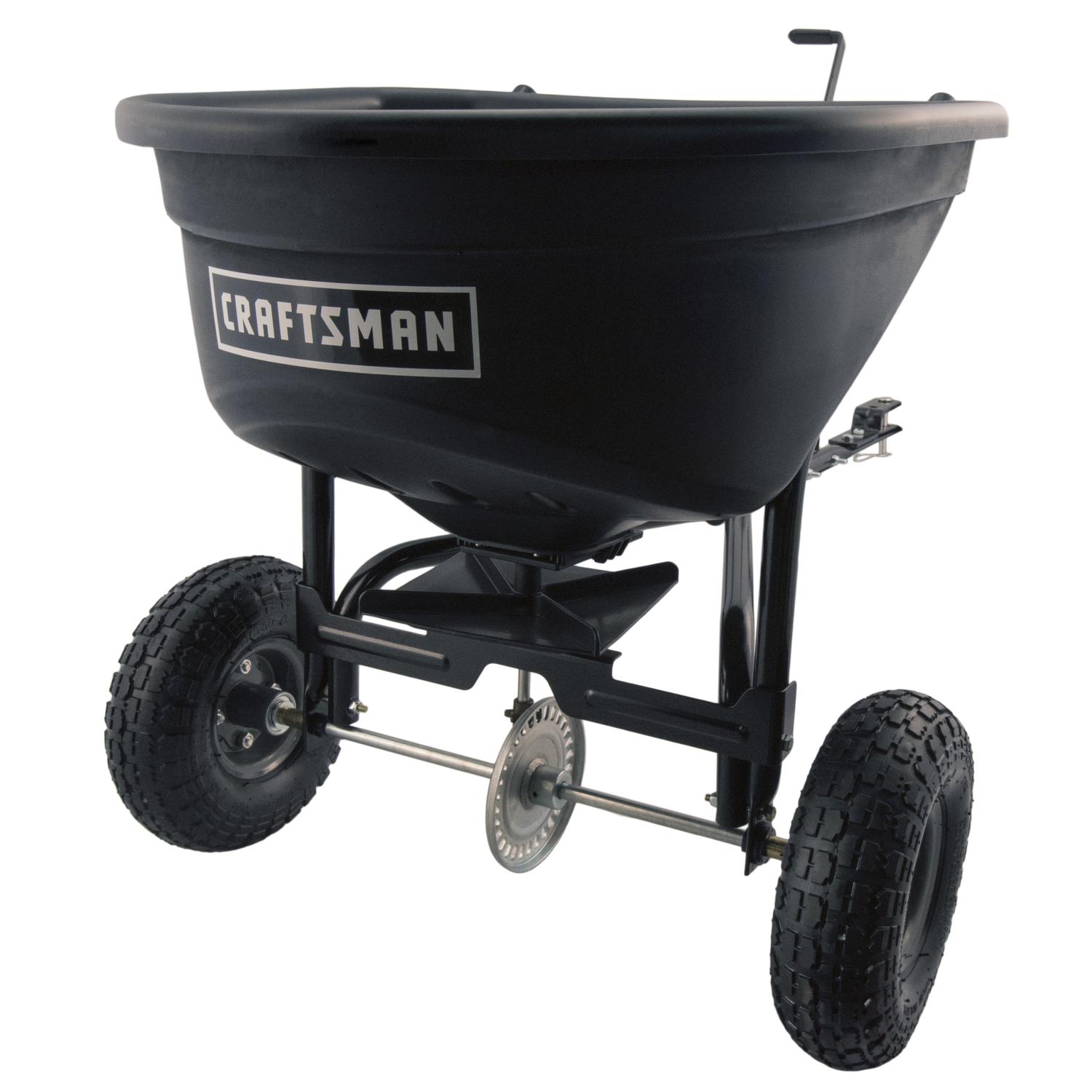 Craftsman 10 ft. W Tow Broadcast Spreader For Fertilizer 110 lb - Ace ...