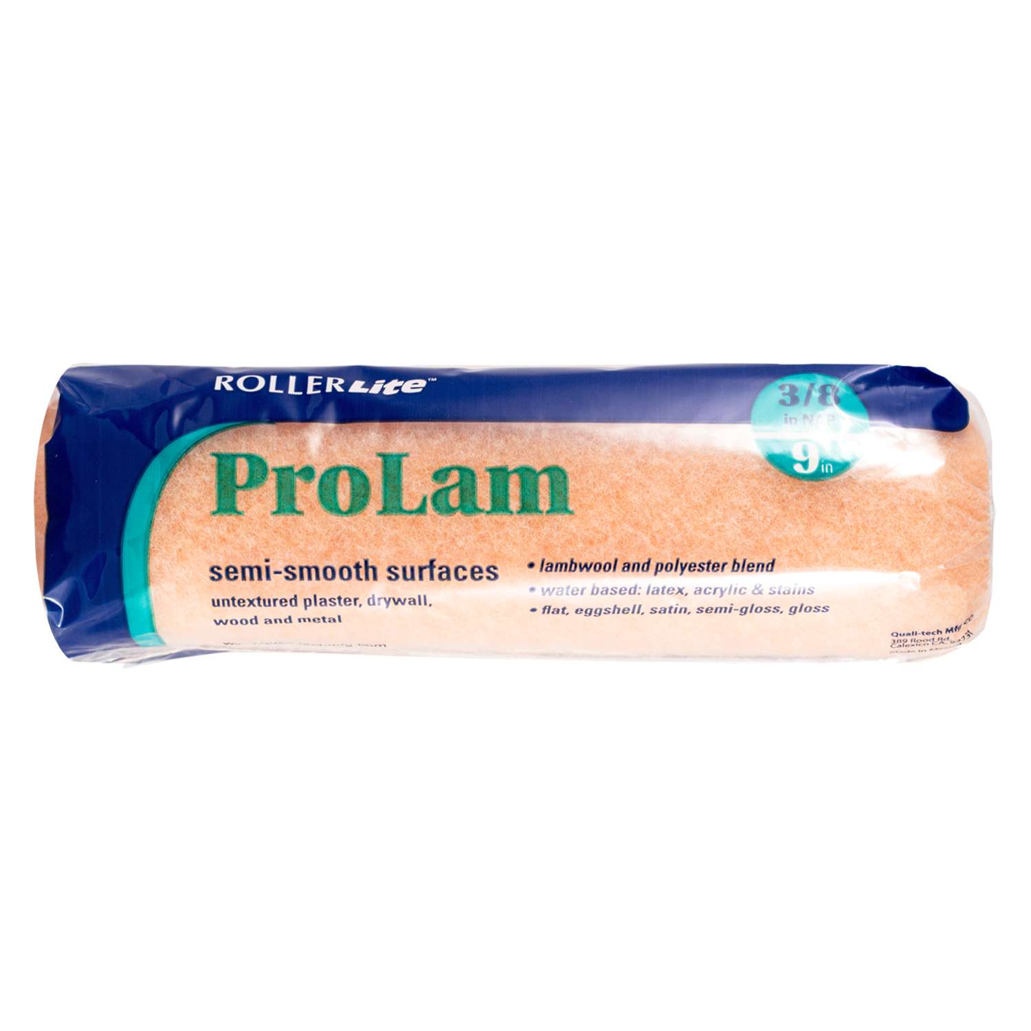 RollerLite ProLam Lambswool Polyester 9 in. W X 3/8 in. Cage Paint ...
