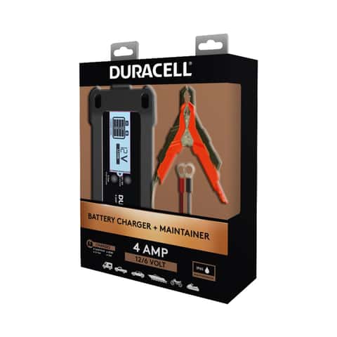 Duracell Automatic 12 V 4 amps Battery Charger Maintainer Mfr DRMC4A Ace Hardware