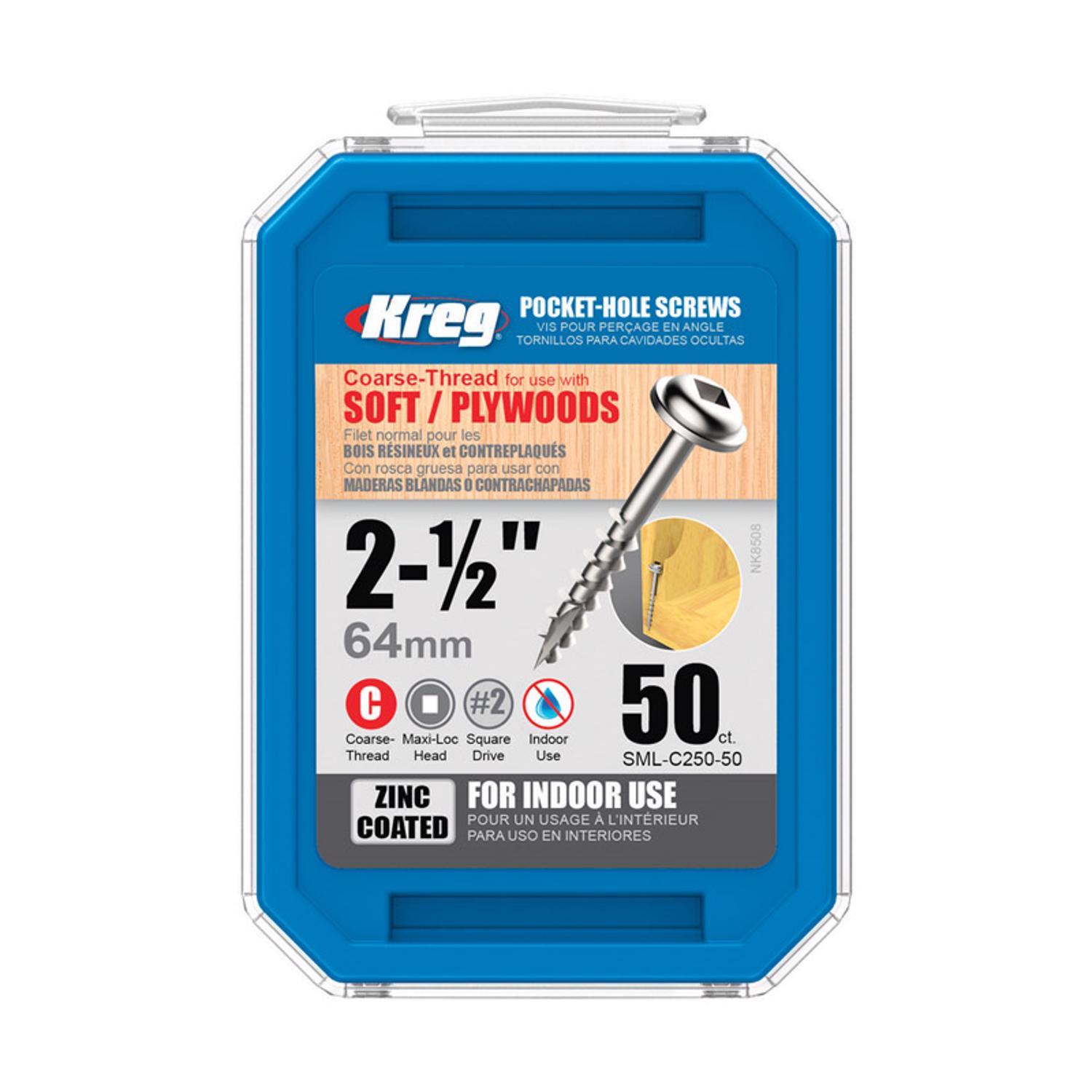 Kreg screws 2 1 2 inch store