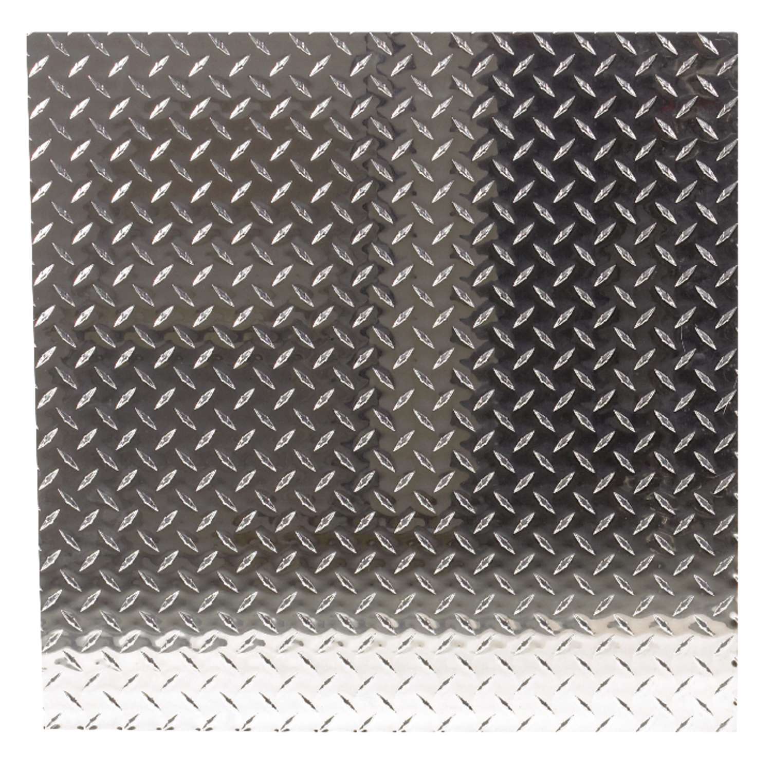 Boltmaster 24 in. W x 24 in. L Bright Aluminum Diamond Tread Plate ...