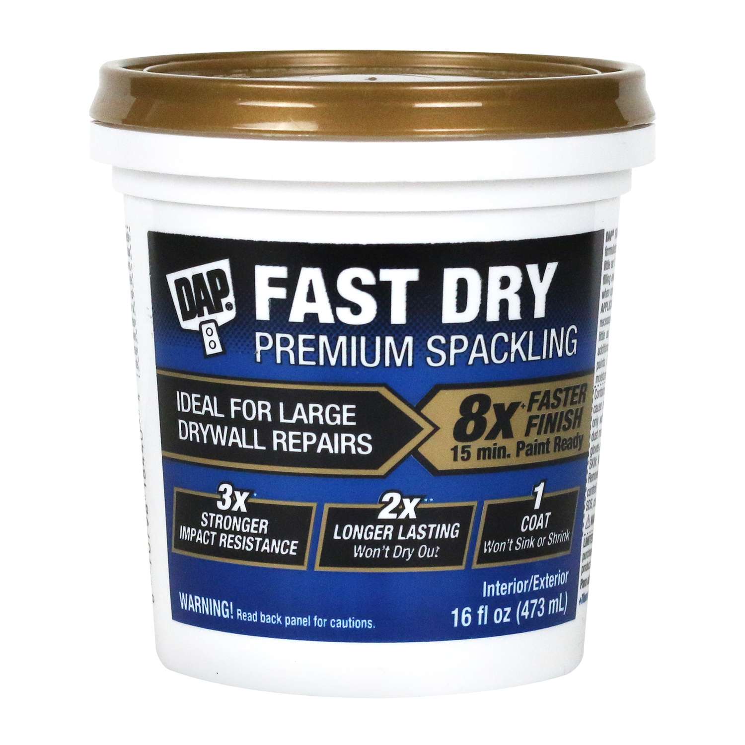 DAP Fast Dry Premium Ready to Use Off-White Spackling and Patching ...