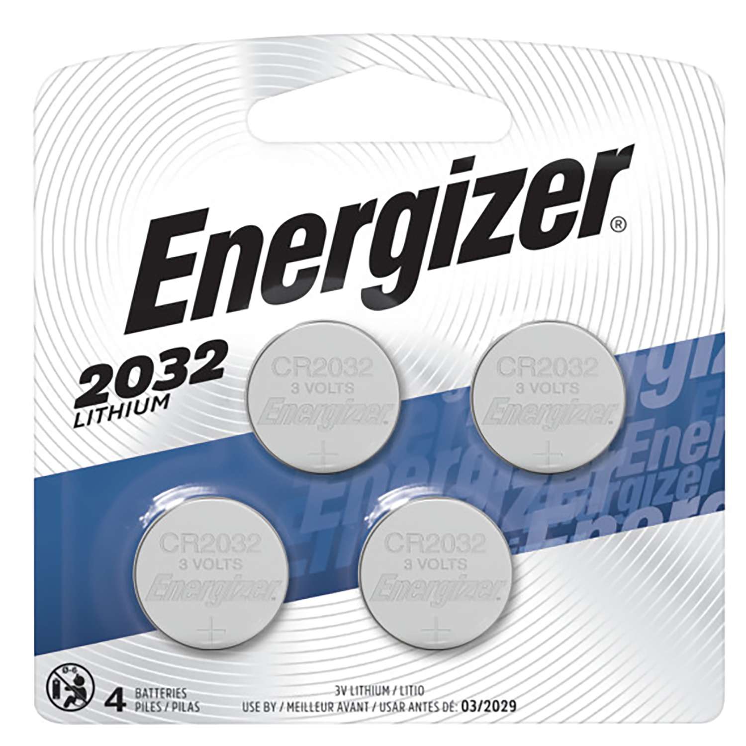 Energizer Lithium 2032 3 V Electronic/Watch Battery 4 pk Mfr# 2032BP-4 ...