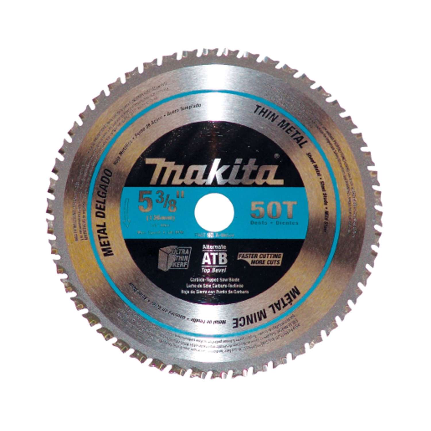 Makita 5-3/8 in. D X 5/8 in. Carbide Tipped Circular Saw Blade 50 teeth ...