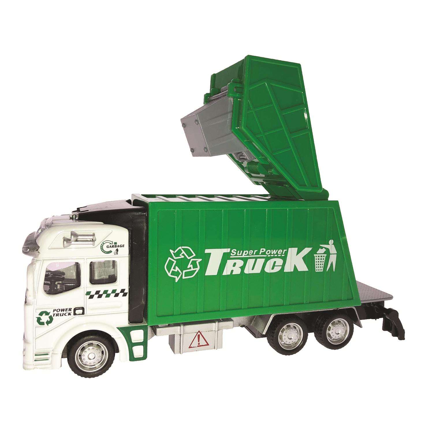 Playmaker Toys Garbage Truck Toy Green/White Mfr# 2211-2 - Ace Hardware