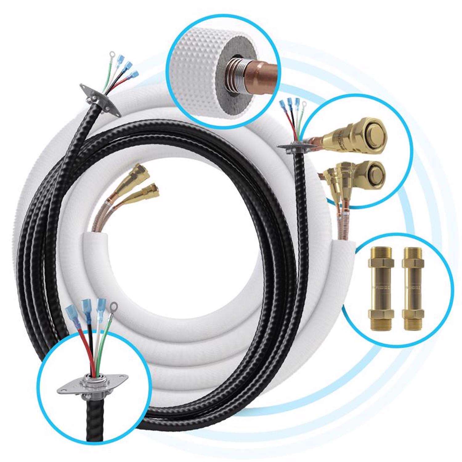 MrCool 50' DIY 24k and 36k Air Handler Ductless Split System Line Set ...