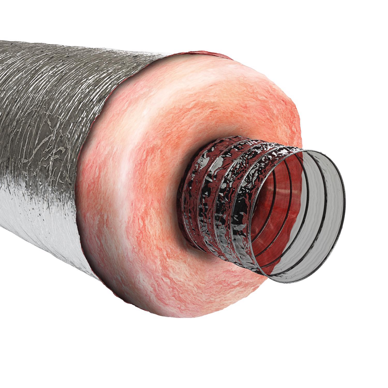 Imperial 25 ft. L X 5 in. D Silver Poly Duct - Sansujyuku