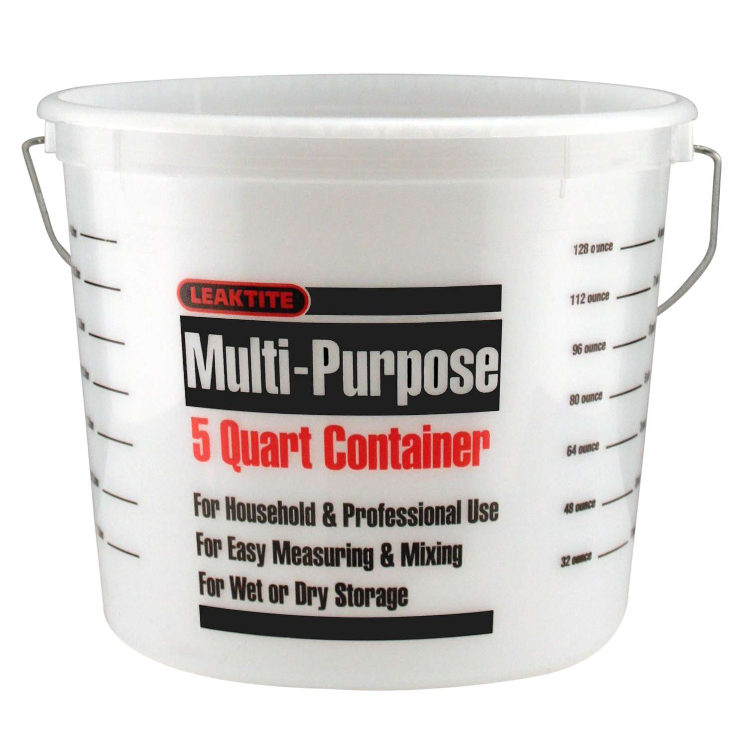 Leaktite White 5 qt Paint Pail Mfr# 1123068 - Ace Hardware