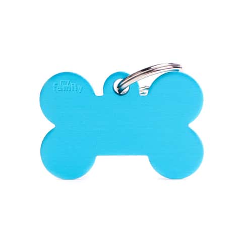 MyFamily Basic Light Blue Bone Aluminum Dog Pet Tags Large - Ace Hardware