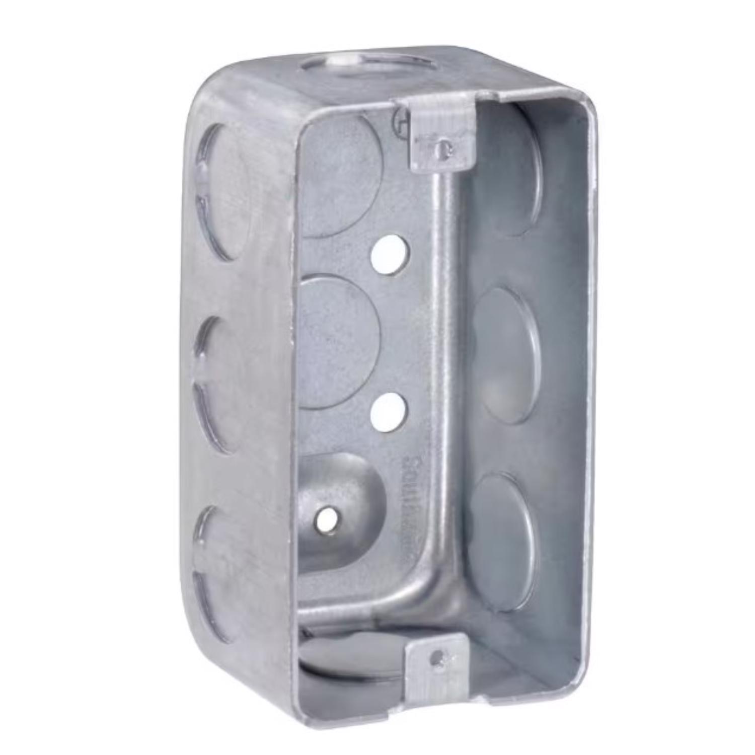 Southwire New Work 13 cu in Rectangle Galvanized Steel 1 gang Outlet ...