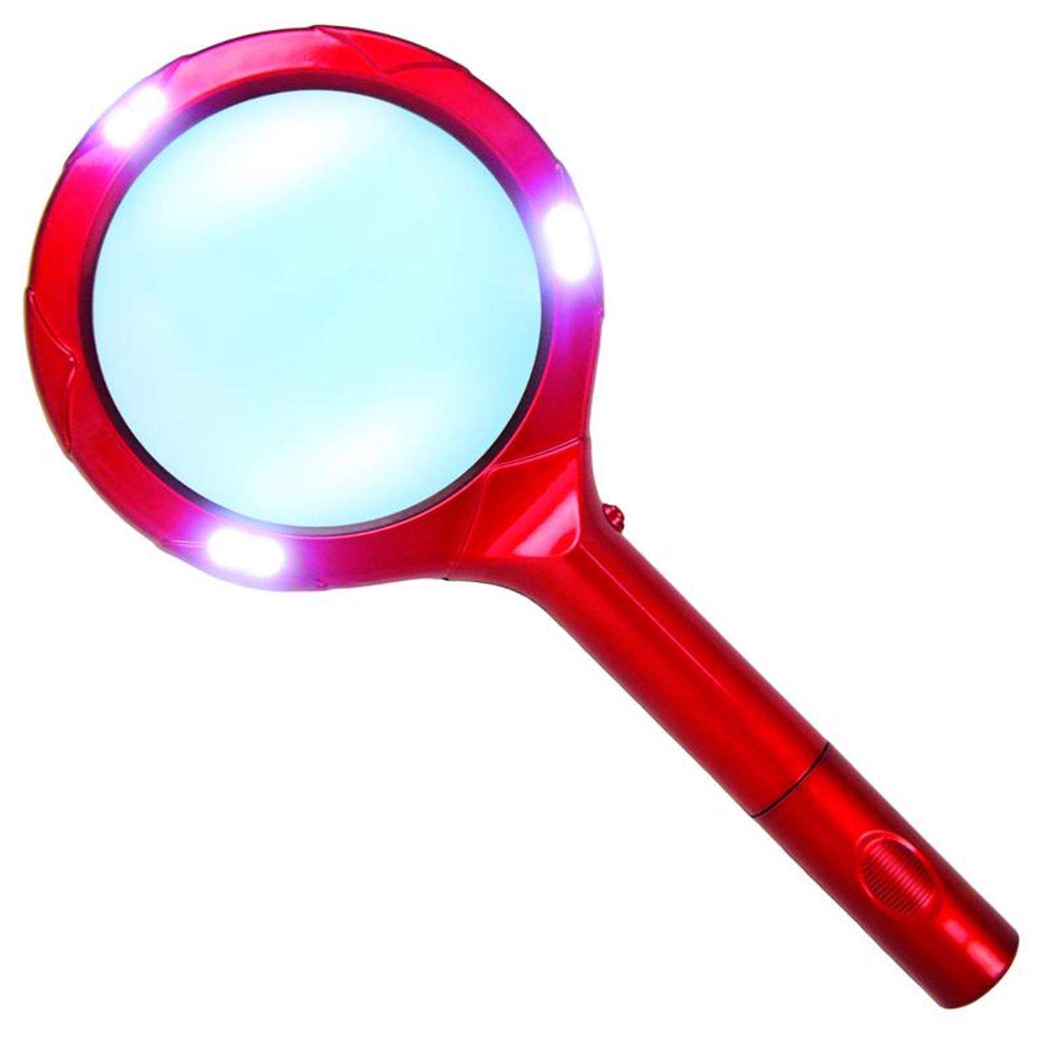 Blazing LEDz Round 2 Times LED Magnifying Glass 4.5 in. W Mfr# 702423 ...