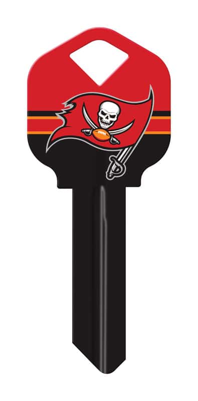 Hillman Tampa Bay Buccaneers Painted Key House/Office Universal Key Blank Single - Ace Hardware
