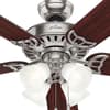 Hunter Studio 52 in. Brushed Nickel Brown LED Indoor Ceiling Fan - Ace ...