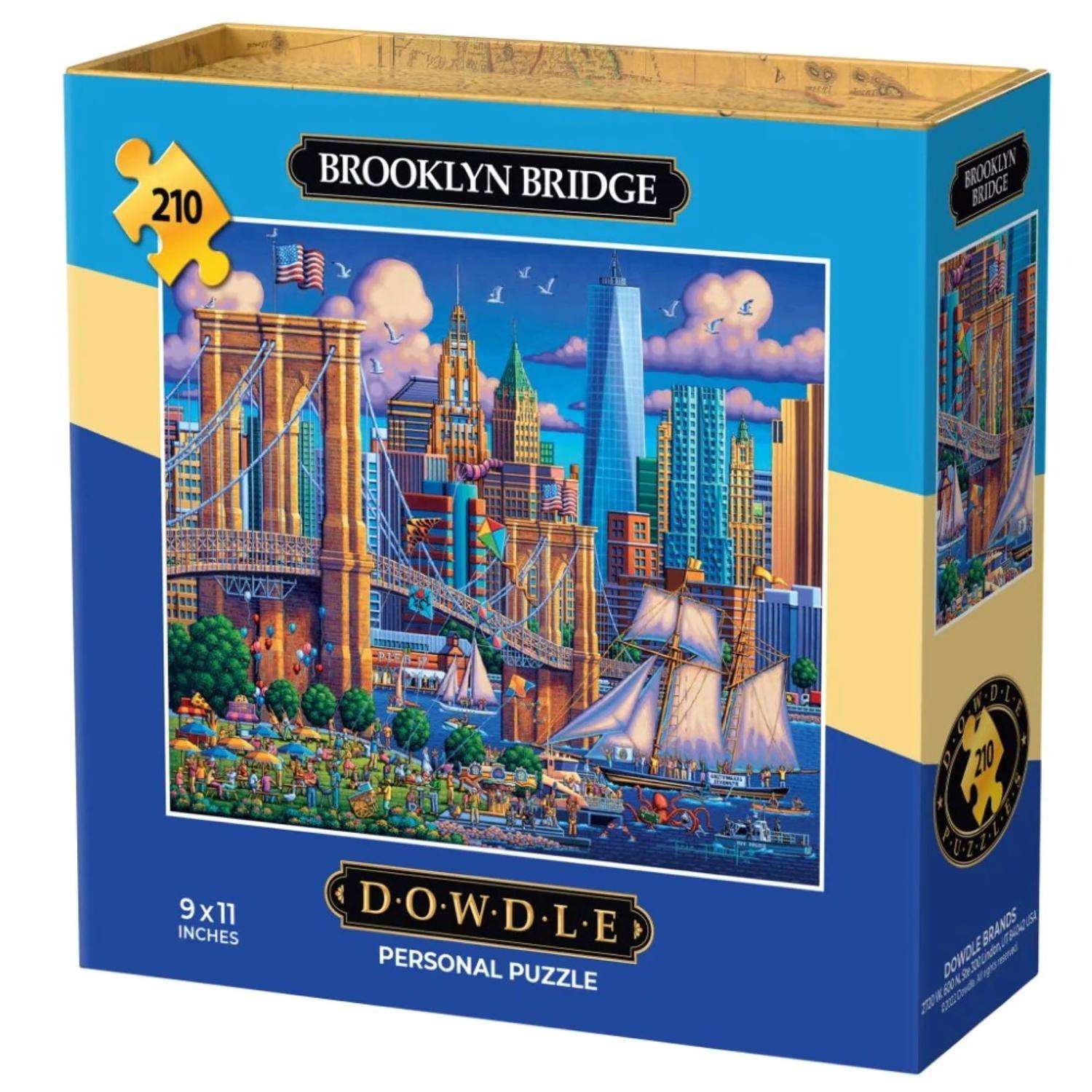 Dowdle Brooklyn Bridge Personal Puzzle Cardboard/Paper Multicolored 210 ...