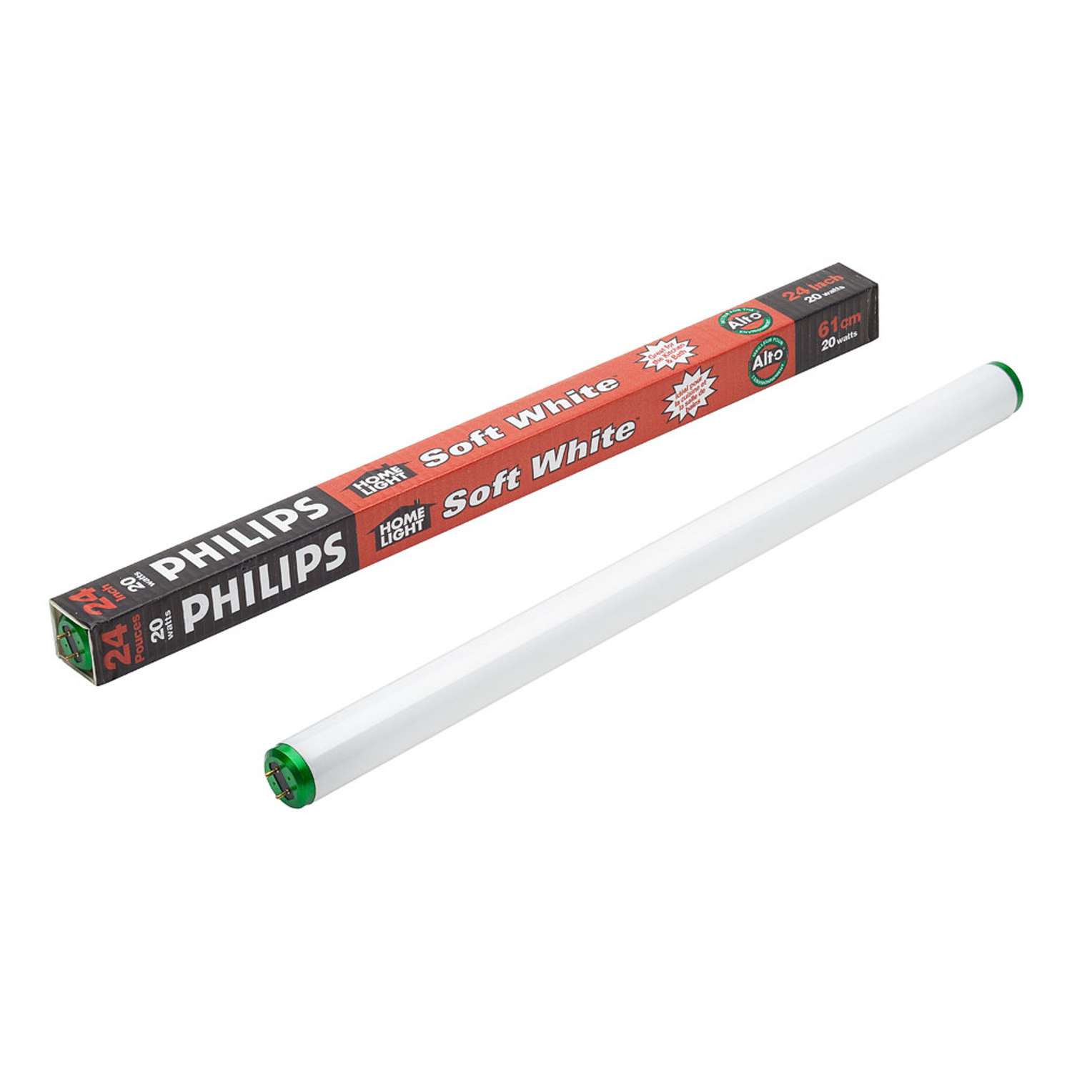 Philips Alto 20 W T12 1.5 in. D X 24 in. L Fluorescent Bulb Bright ...