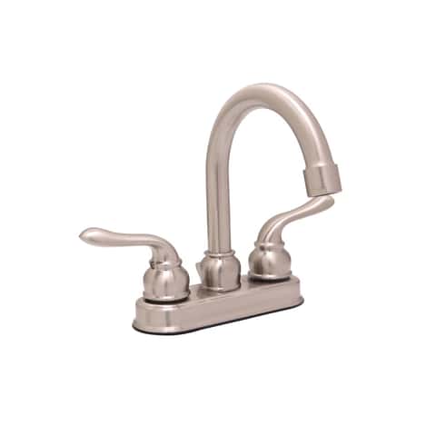 Huntington Brass Isabelle Satin Nickel Centerset Bathroom Sink Faucet 4 ...