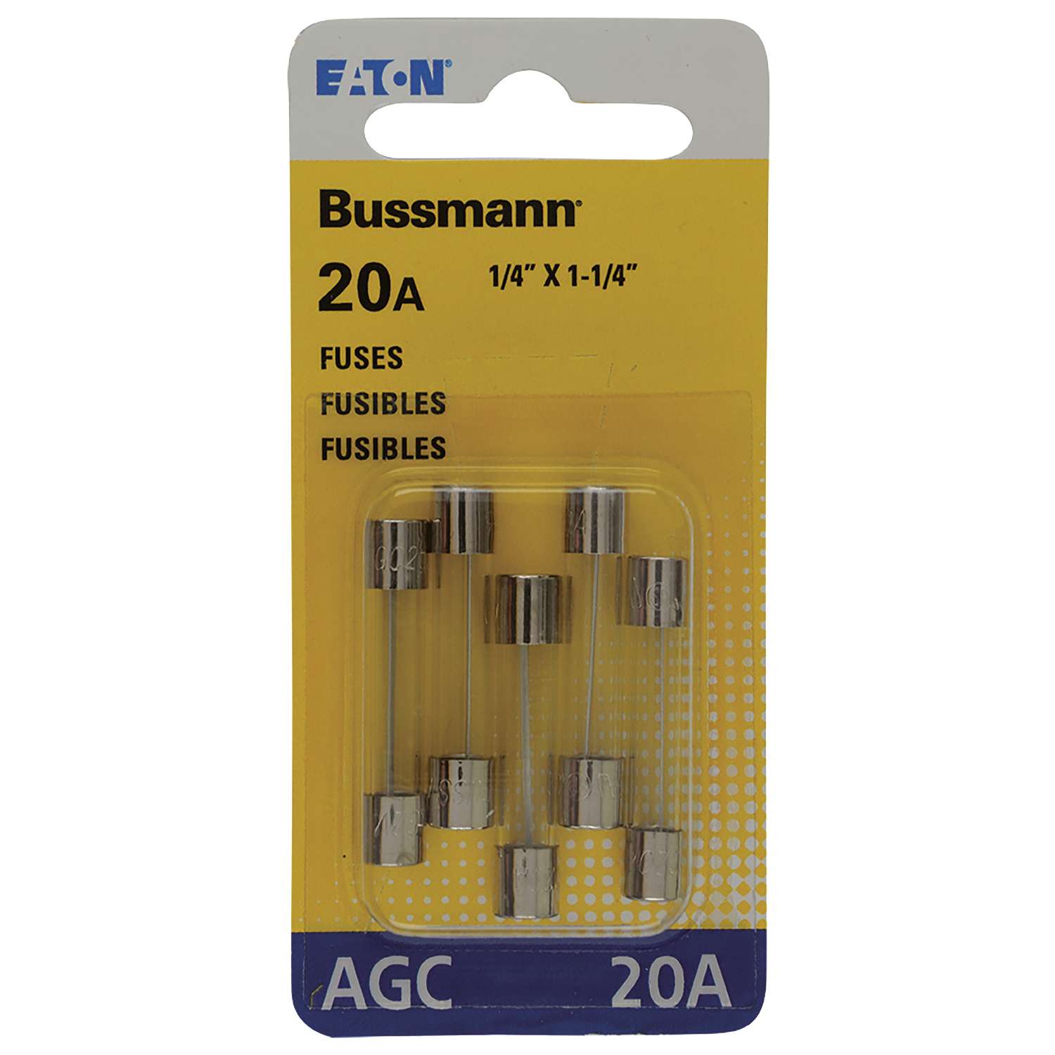 Bussmann 20 amps AGC Clear Glass Tube Fuse 5 pk - Ace Hardware