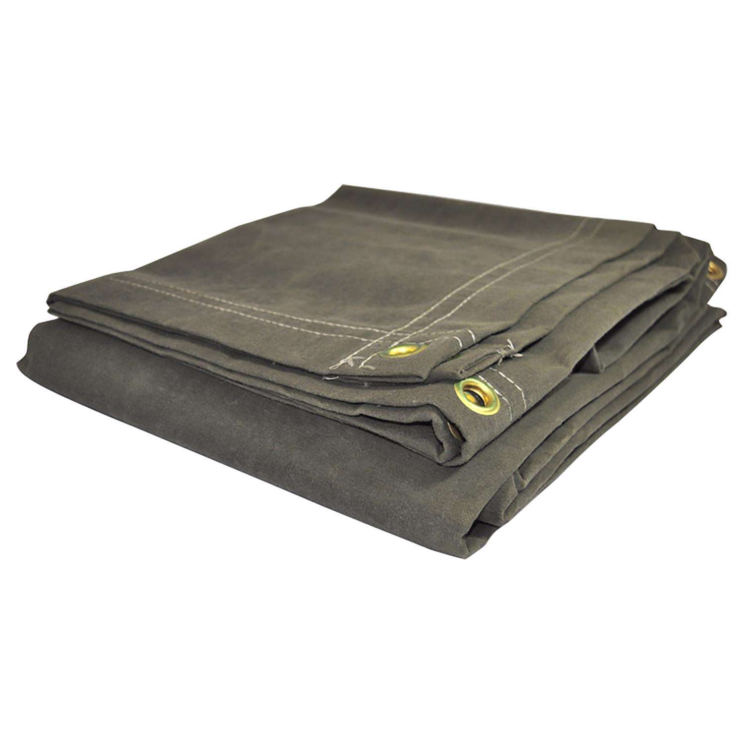 Foremost Dry Top 10 ft. W X 12 ft. L Heavy Duty Canvas Tarp Olive - Ace ...