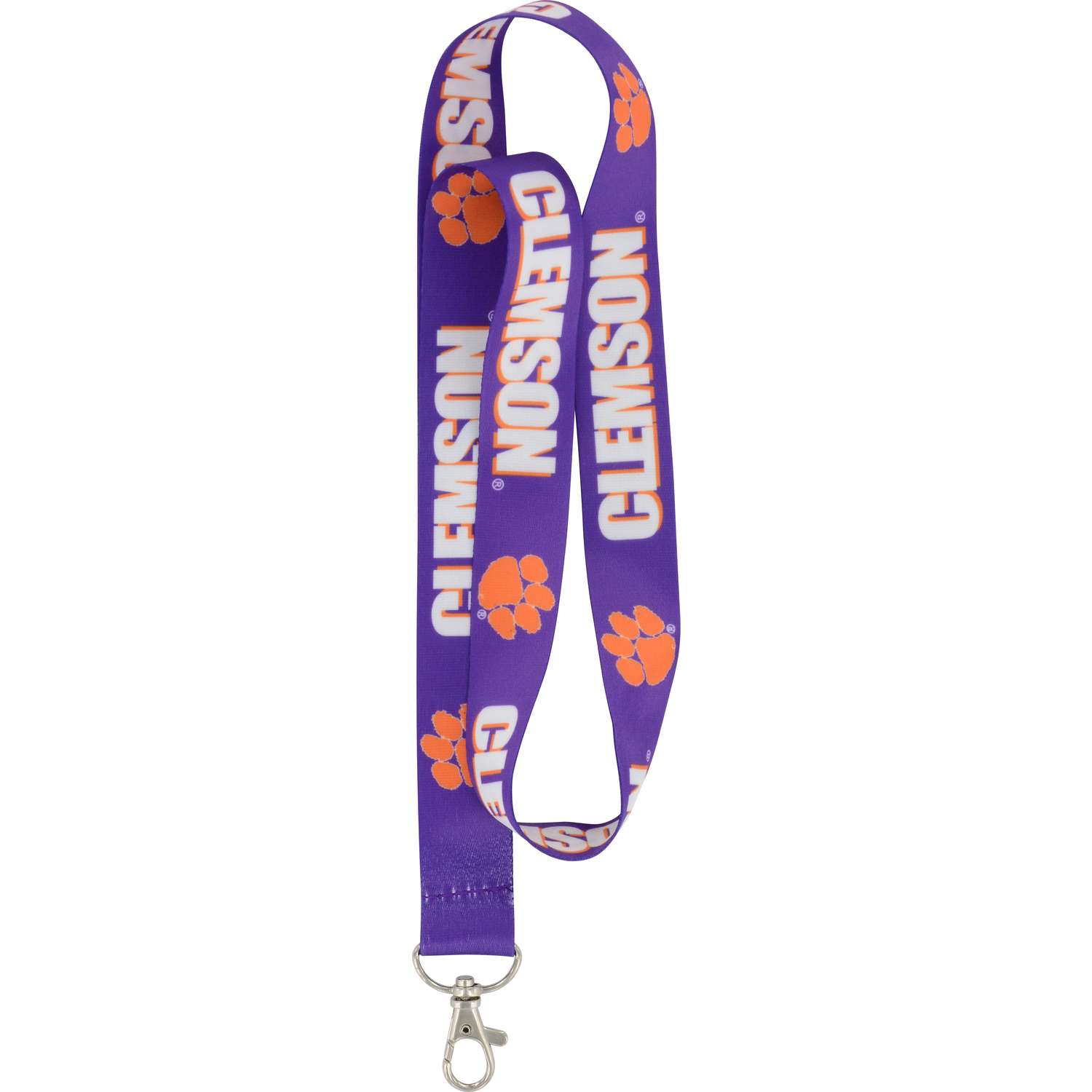 Hillman Clemson Tigers Polyester Pink Decorative Key Chain Lanyard ...