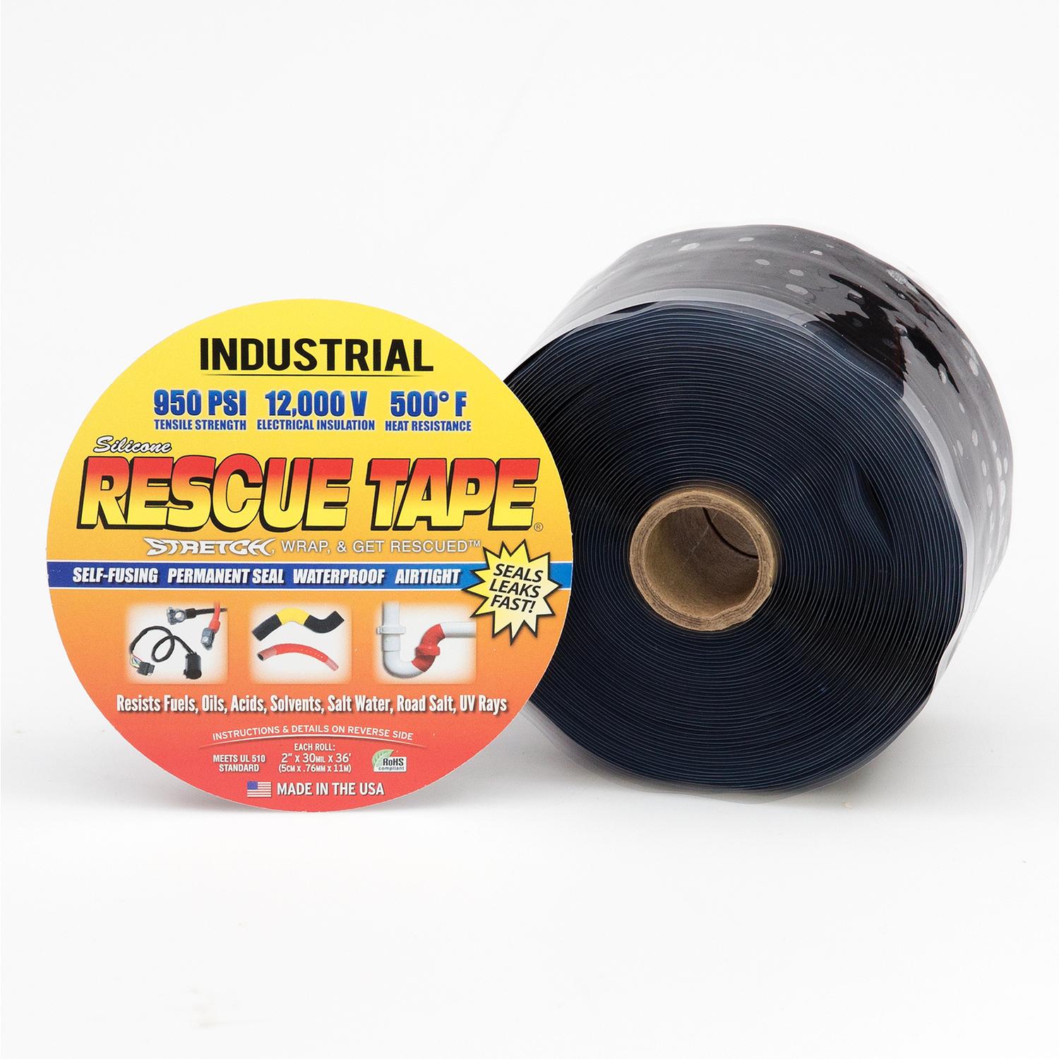Rescue Tape 2 in. W X 36 ft. L Black Self-Fusing Silicone Tape – Sansujyuku