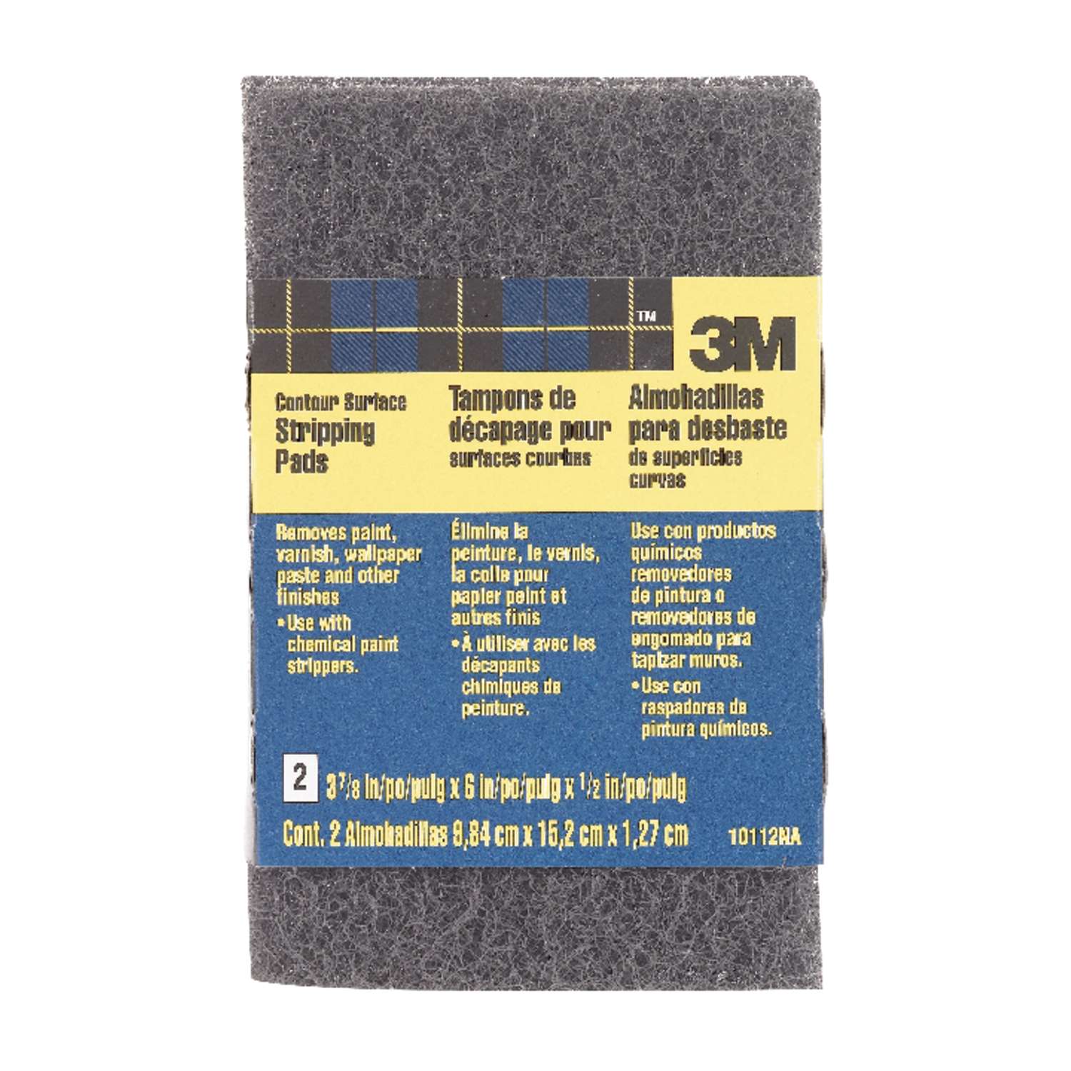 3M 6 in. L X 3-7/8 in. W X 7/16 in. Coarse Heavy Duty Sanding Sponge ...