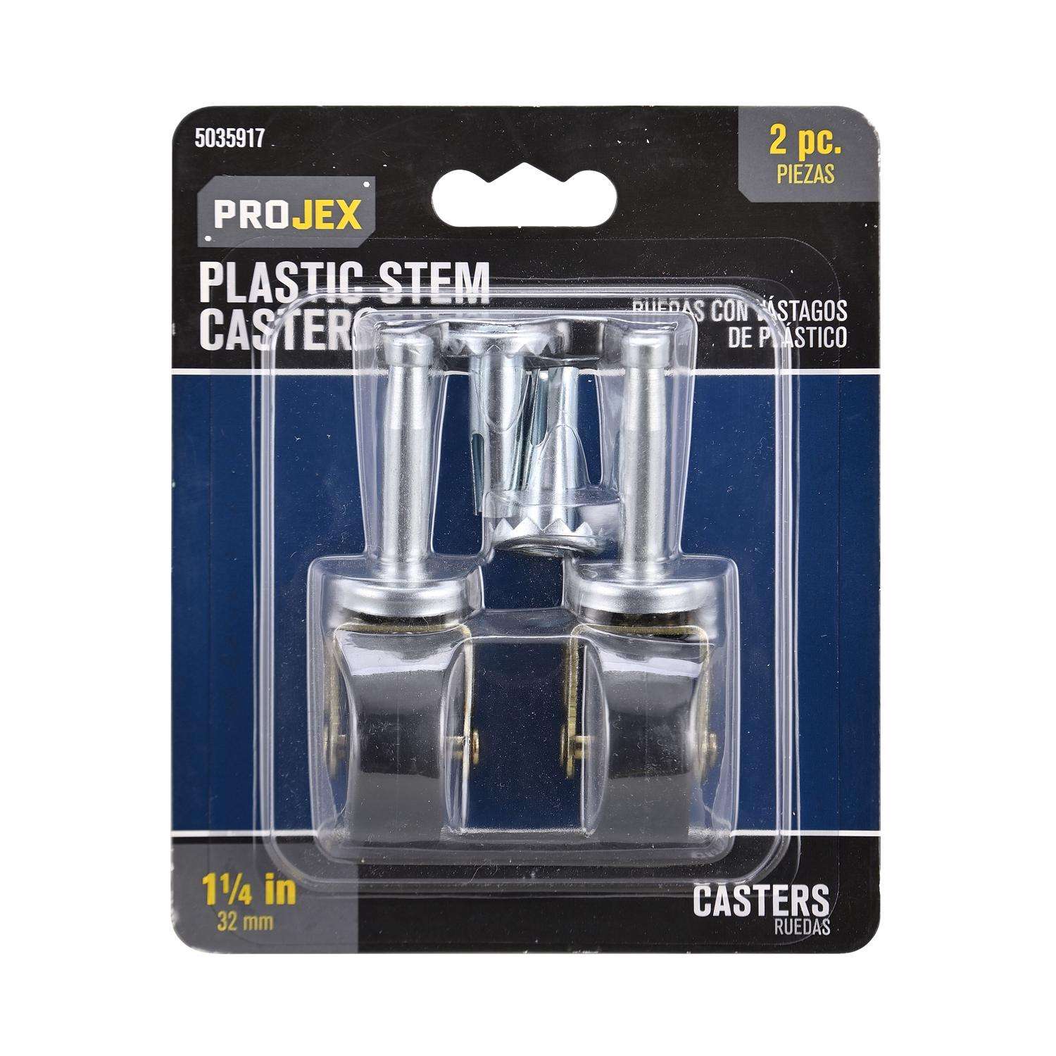 Projex 1-1/4 in. D Swivel Plastic Caster 40 lb 2 pk - Ace Hardware