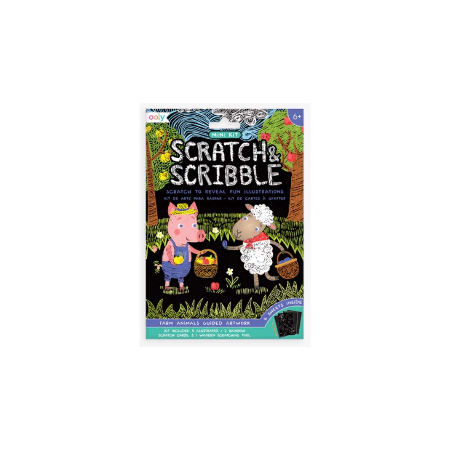 International Arrivals Ooly Scratch Art Kit Multicolored 7 pc - Ace ...