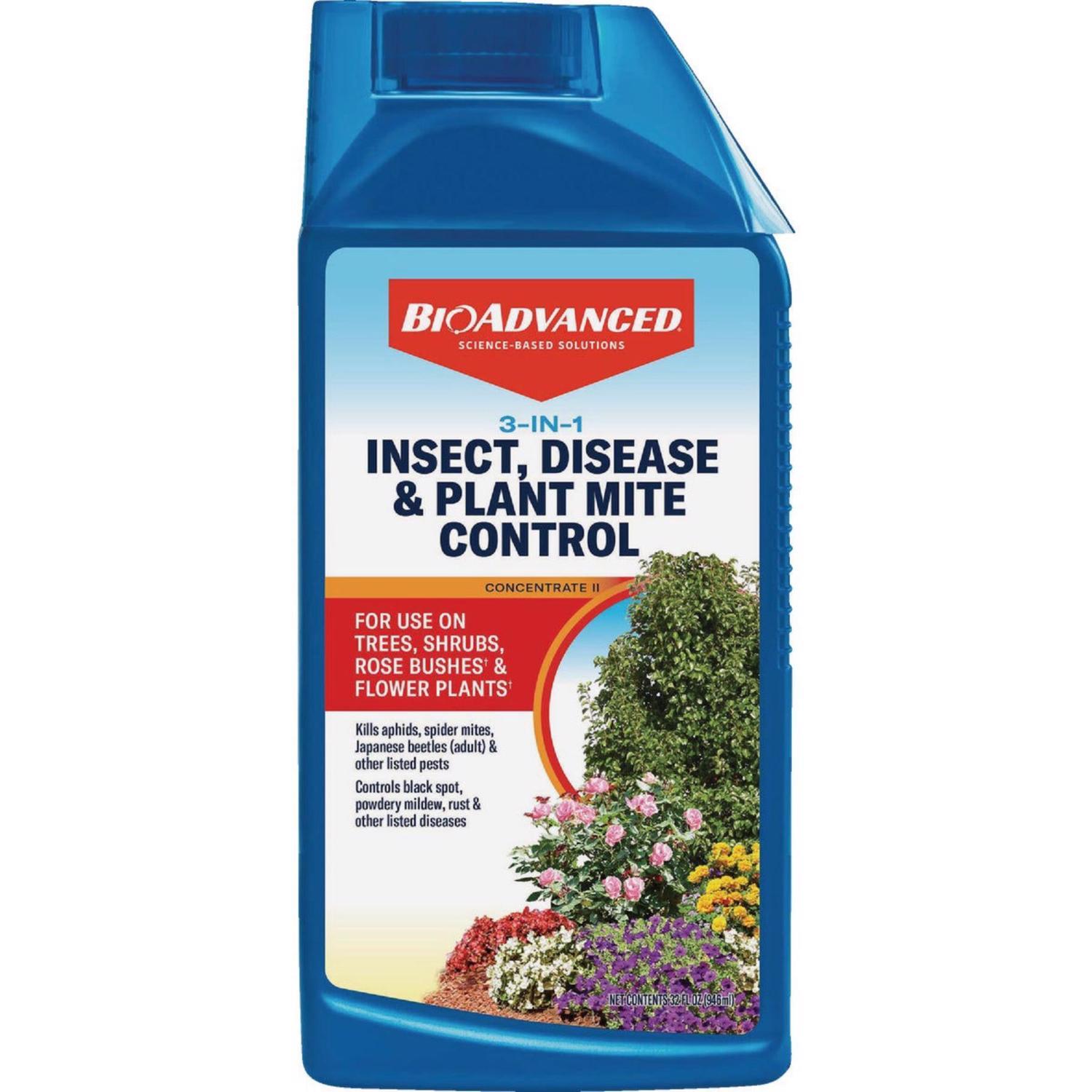 BioAdvanced 3-in-1 Insect Disease & Mite Control Concentrate 32 fl. oz ...