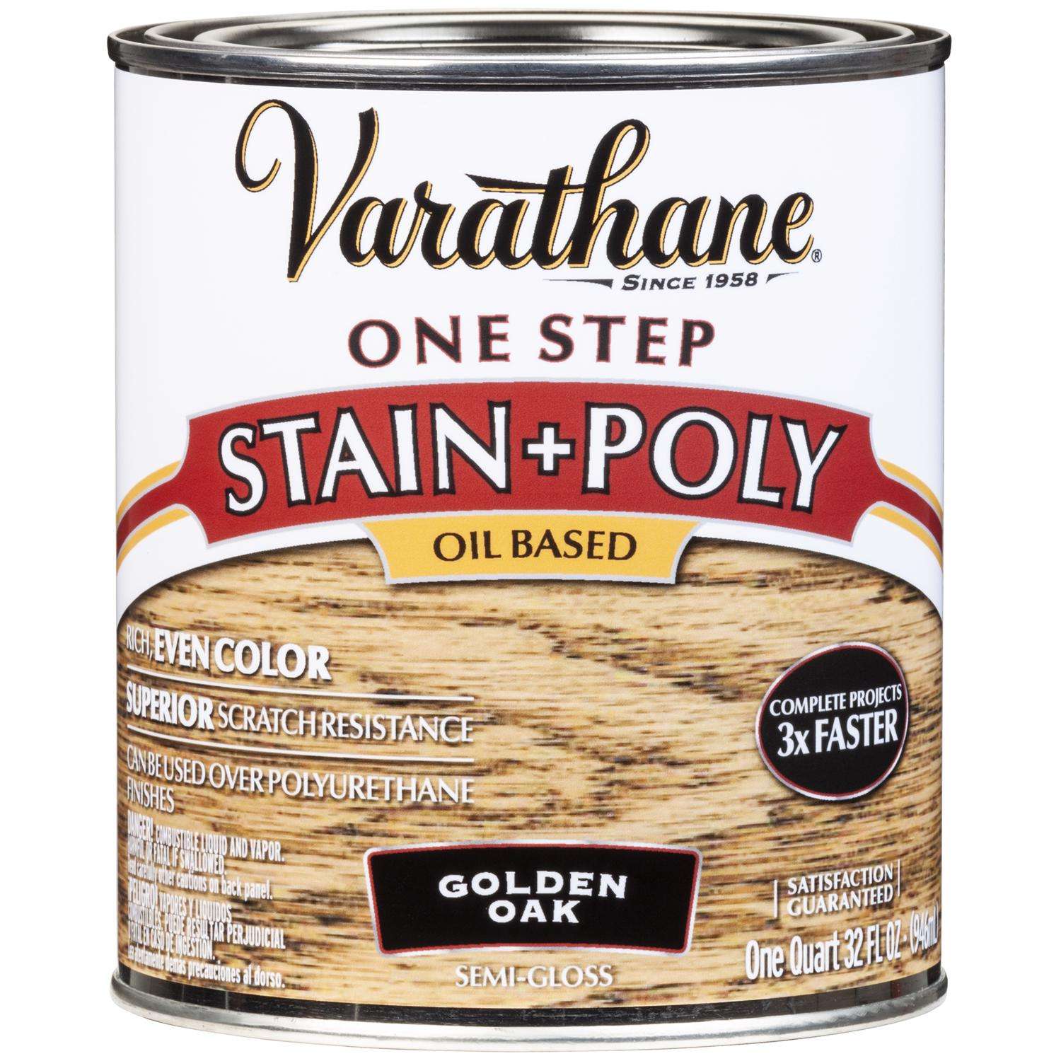 Varathane Semi-Gloss Golden Oak Oil-Based Oil Modified Urethane One ...