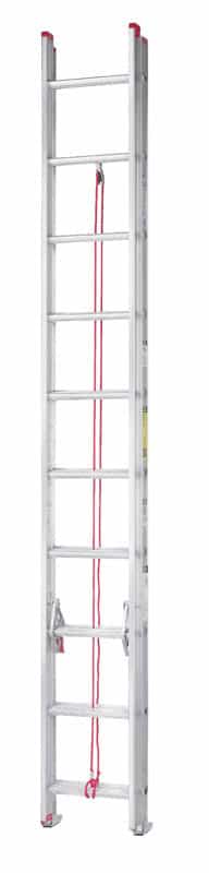 Werner 20 ft. H x 16 in. W Aluminum Extension Ladder Type III 200 lb ...