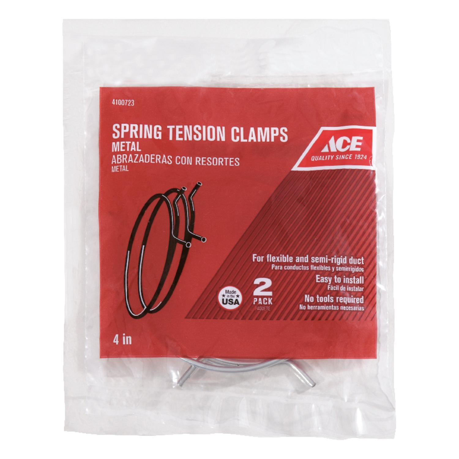 Ace 3 in to 4 in. Silver Spring Tension Clamps Metal Mfr# ACEMSCX4 ...