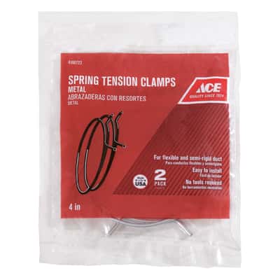 Ace 3 in to 4 in. Silver Spring Tension Clamps Metal - Ace Hardware
