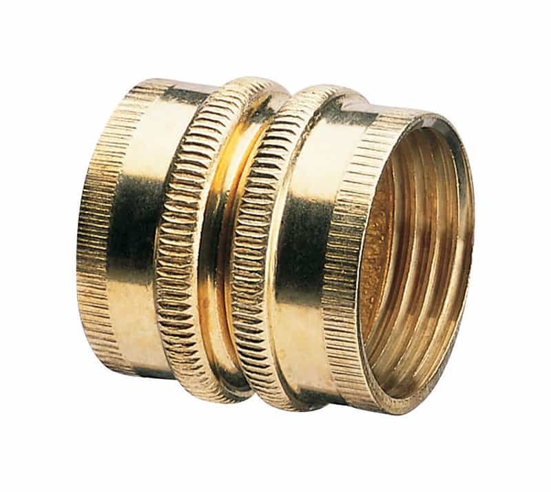 Gilmour 3/4 in. Brass Threaded Double Female Swivel Hose Connector ...