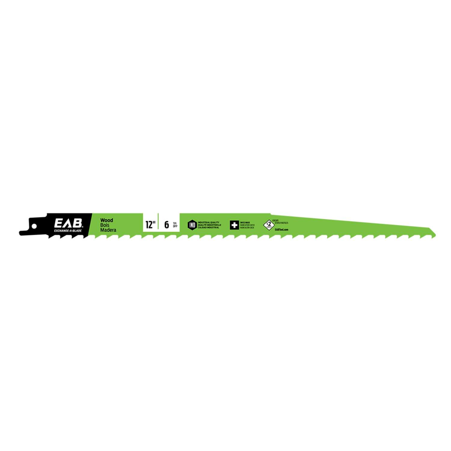 Exchange-A-Blade 12 in. Bi-Metal Reciprocating Saw Blade 6 TPI 1 pk ...