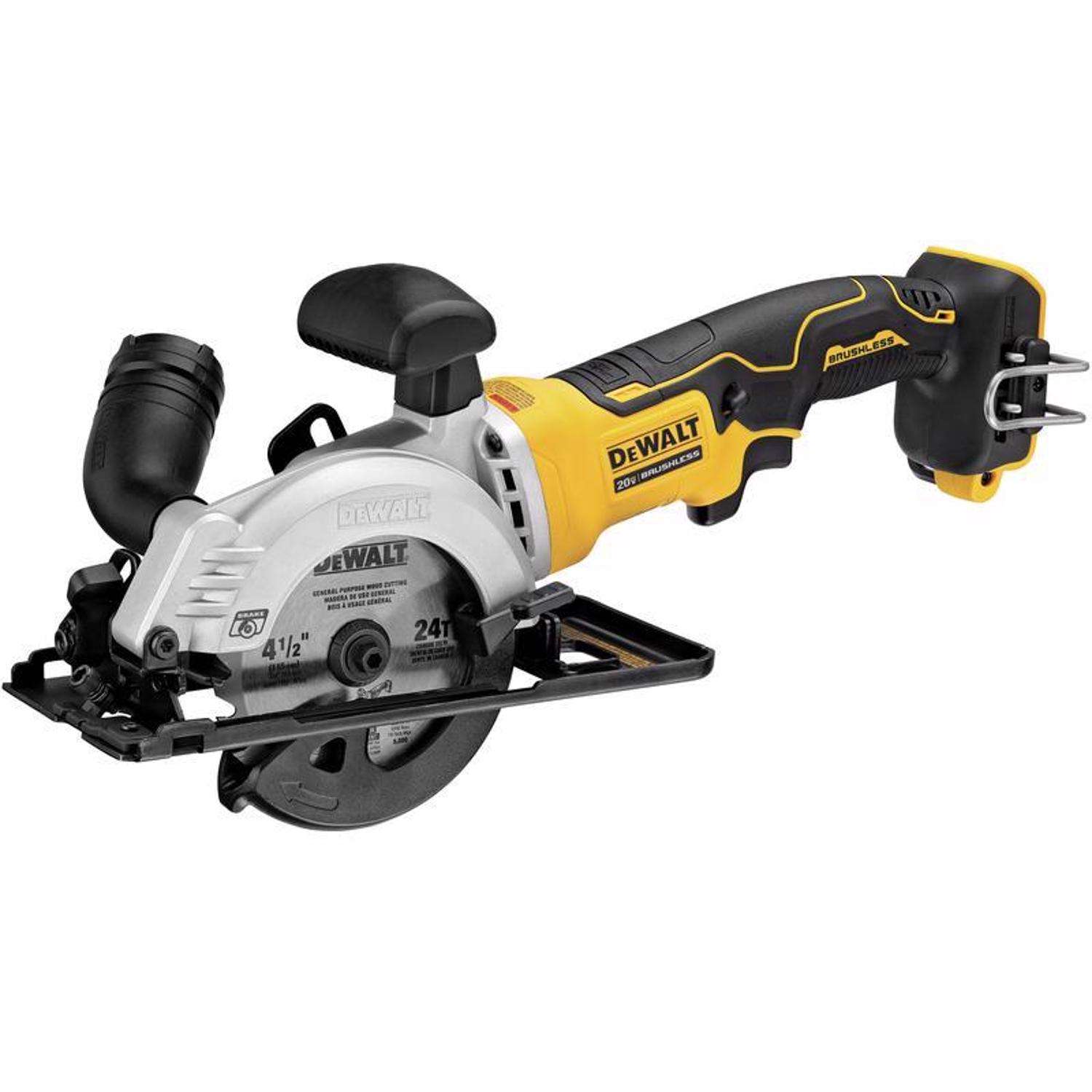 DeWalt 20V MAX ATOMIC 4-1/2 in. Cordless Brushless Compact Circular Saw ...