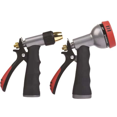 Home Plus 7 Pattern Adjustable Multi-Pattern Metal Hose Nozzle Set ...
