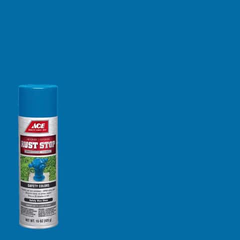 Ace Rust Stop Gloss Safety Blue Protective Enamel Spray Paint 15 oz Mfr ...