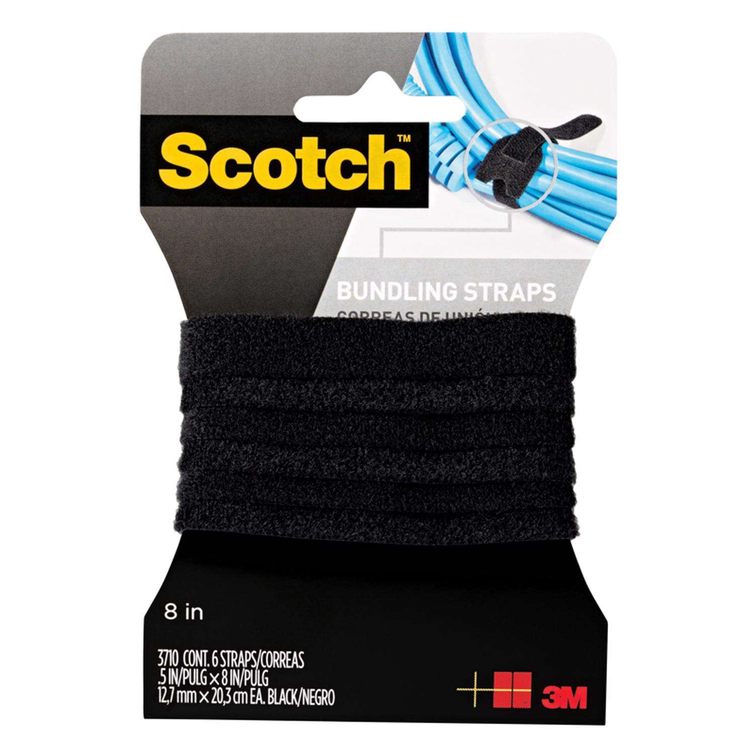 Scotch Medium Foam Bundling Straps 8 in. L 5 pk - Ace Hardware