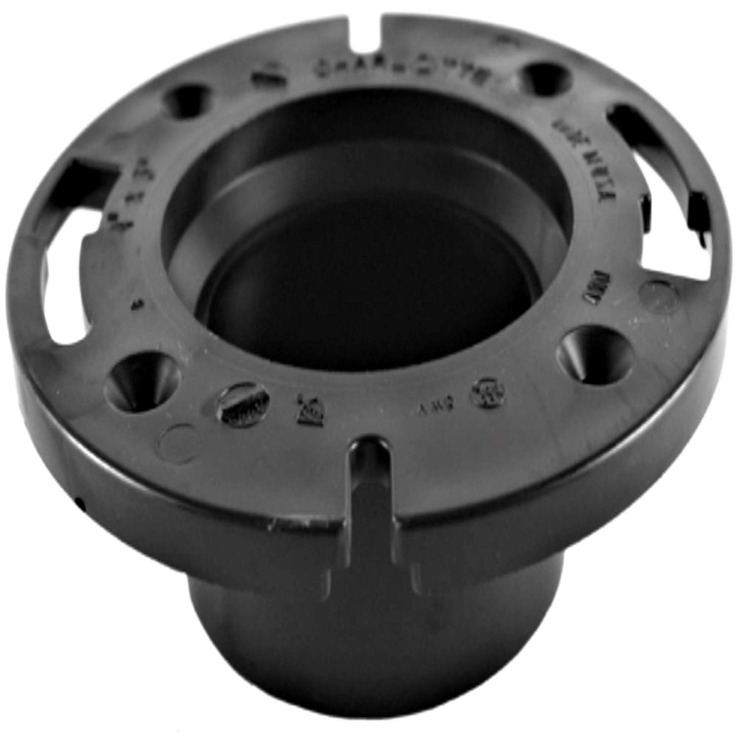 Charlotte Pipe 4 in. DWV Hub X 3 in. D Plastic Closet Flange - Ace Hardware