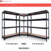 Ar Shelving Garage Series 71 in. H X 35.7 in. W X 18 in. D Metal ...