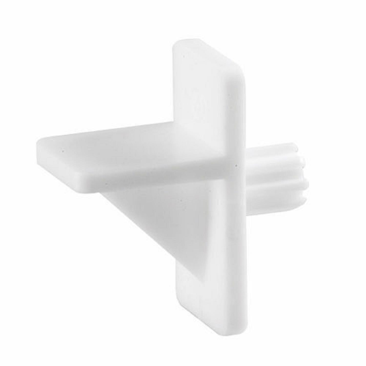 Onward 1 in. H X 0.62 in. W X 0.48 in. D White Plastic Shelf Clips ...