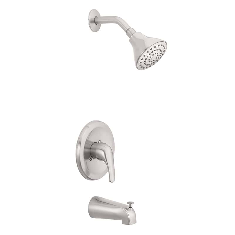OakBrook Coastal 1-Handle Brushed Nickel Tub and Shower Faucet - Ace ...