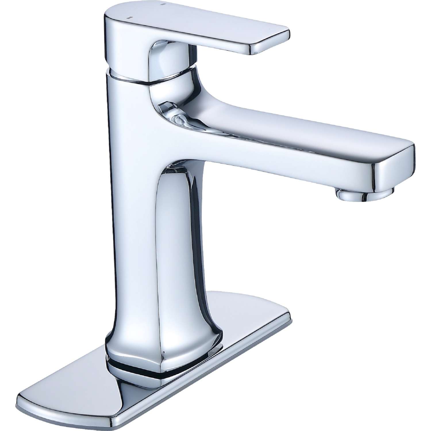 Ultra Faucets Dean Polished Chrome Single-Hole Bathroom Sink Faucet 4 ...